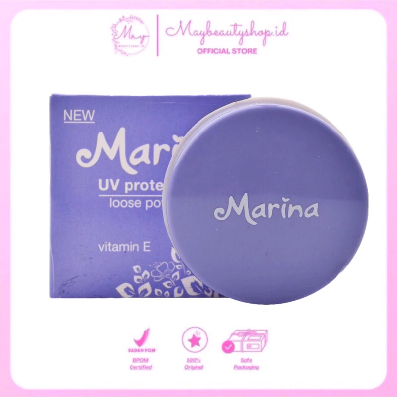Jual Marina UV Protection Loose Powder 25gr | Bedak Tabur | Shopee ...