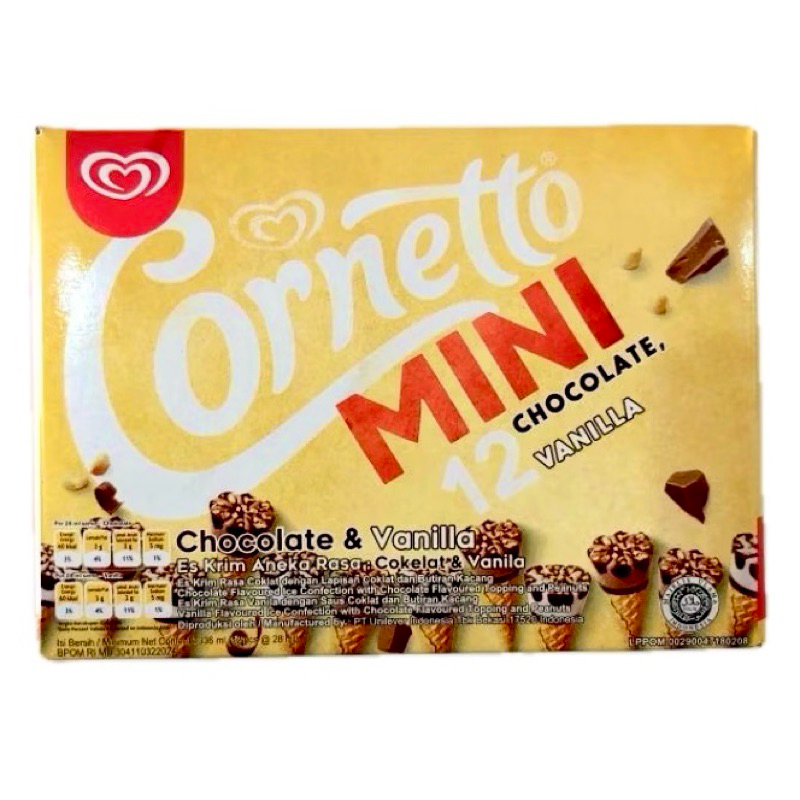 Jual Walls Cornetto Mini Disc Chocolate Vanilla | Shopee Indonesia