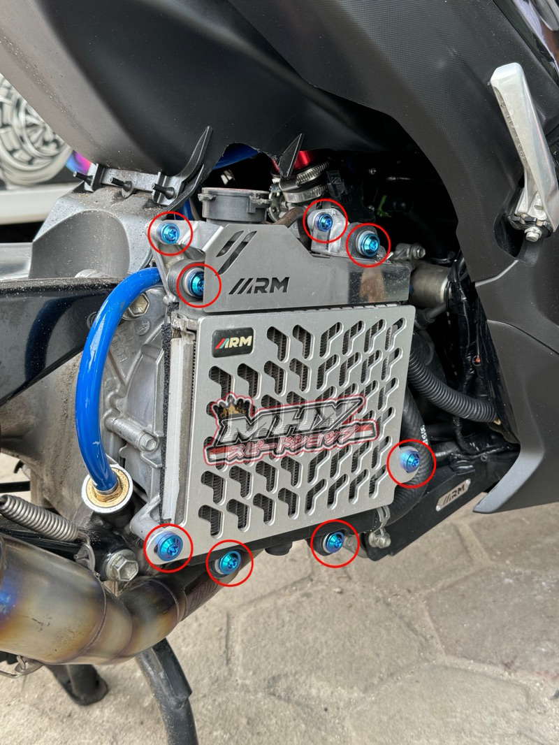 Jual baut radiator aerox titanium(ORIGINAL) | Shopee Indonesia