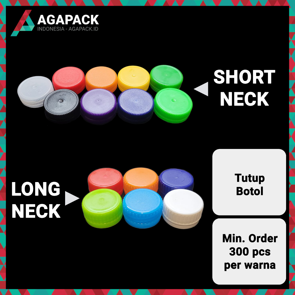 Jual Tutup Botol Air Mineral Plastik BARU segel Long Neck (cocok utk ...