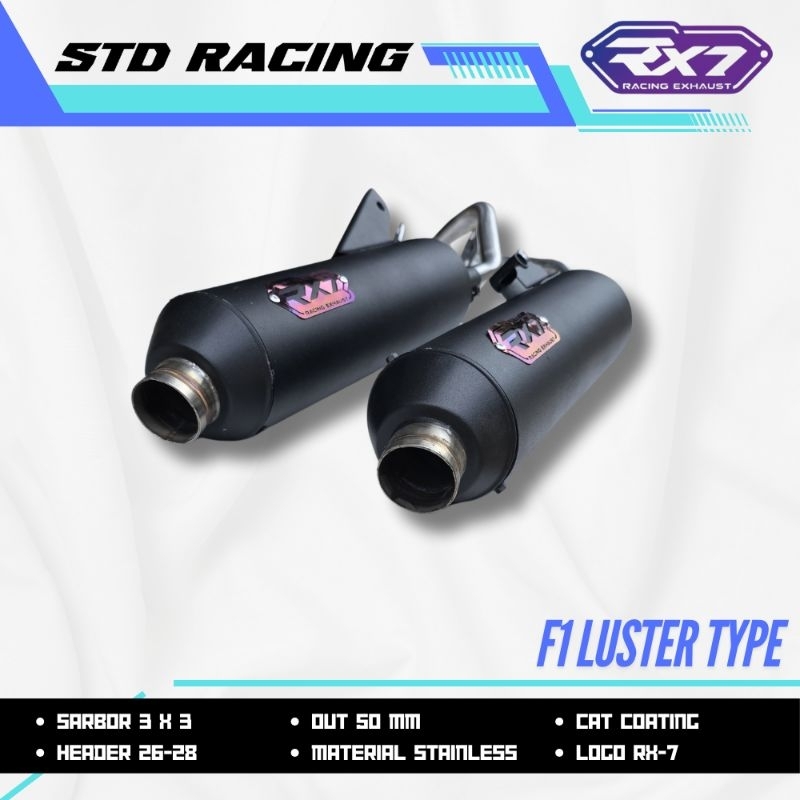 Jual Knalpot Luster saringan bor 3×3 ORIGINAL RX7 Racing suara engker ...