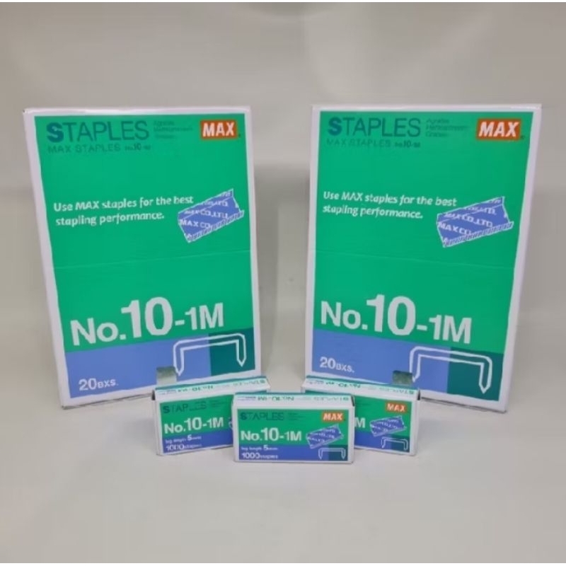 Jual ISI STAPLES MAX NO. 10/NO. 10-1M (isi 20dos kecil) | Shopee Indonesia