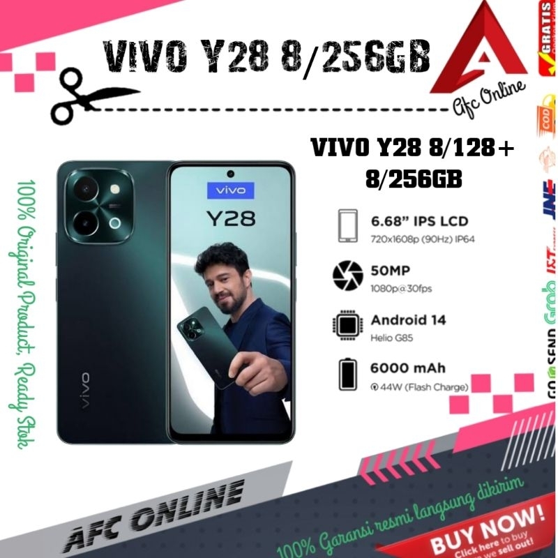 Jual New Vivo Y28 8/128GB + 8/256GB No Repack | Shopee Indonesia