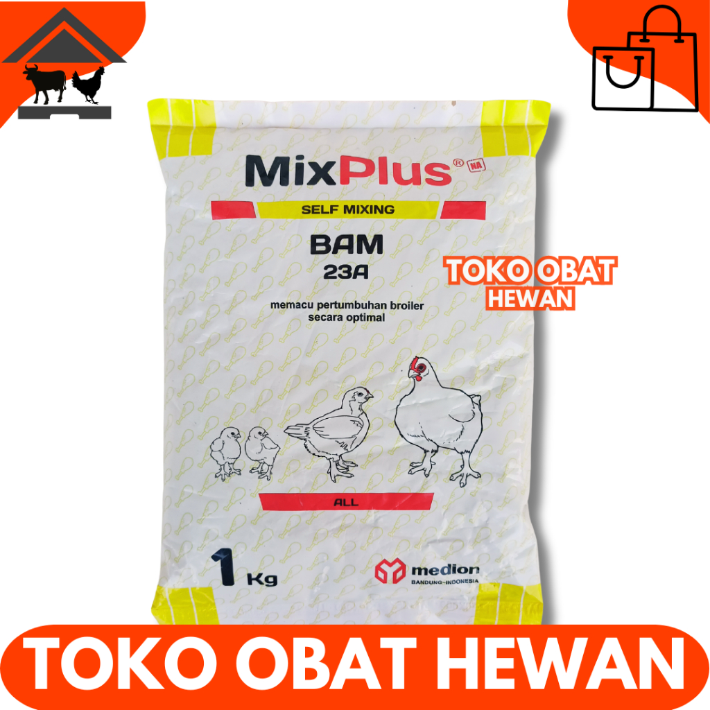 Jual MIX PLUS BAM 23A 1 KG MEDION - MIXPLUS Premix Ayam Broiler Pemacu ...