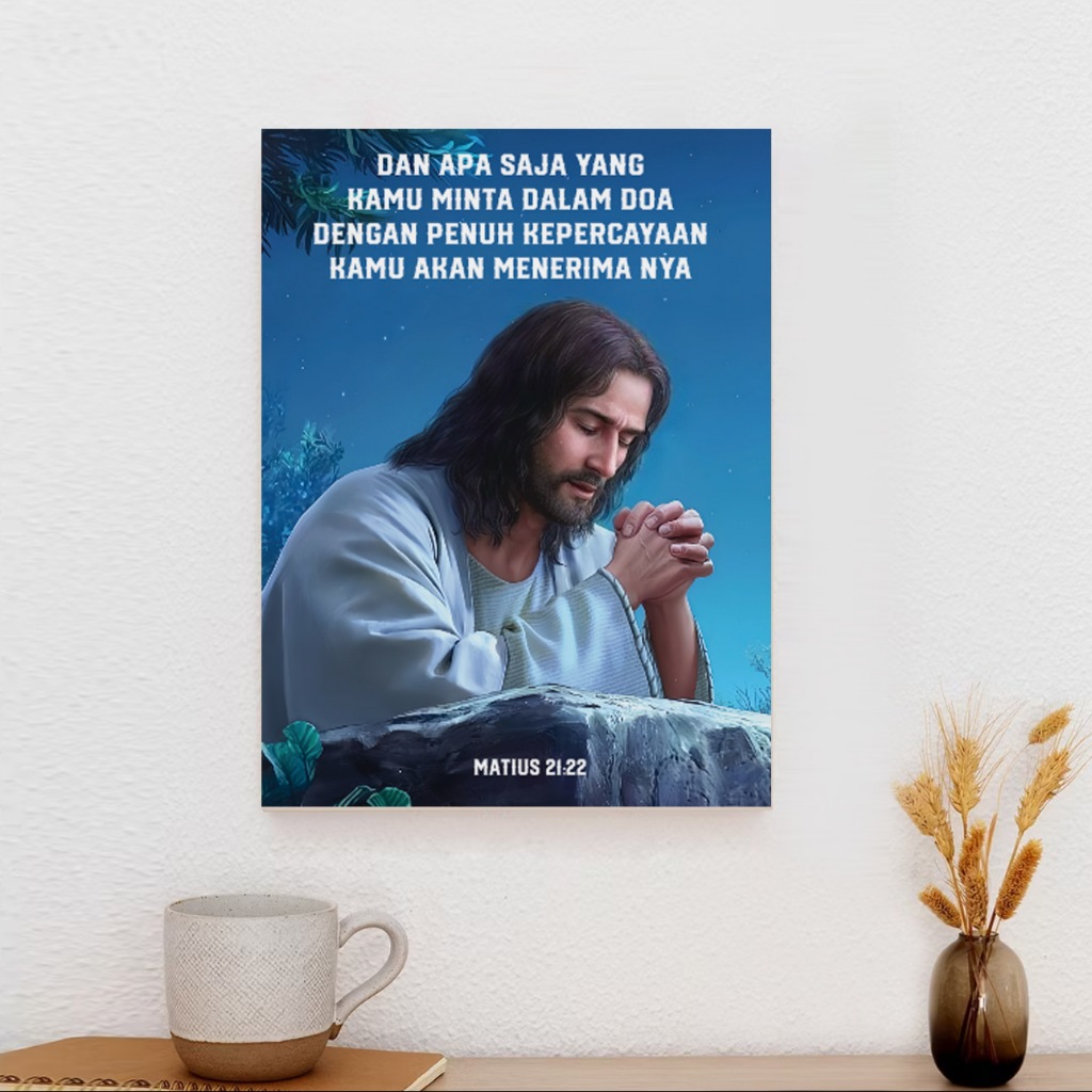 Jual Walldecor Hiasan Dinding Kamar Minimalis Kutipan Ayat Emas Rohani ...