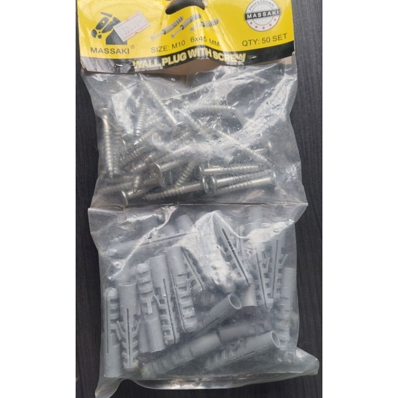 Jual Baut Fisher M10 1 bungkus 50 set ukuran 6x45 mm | Shopee Indonesia