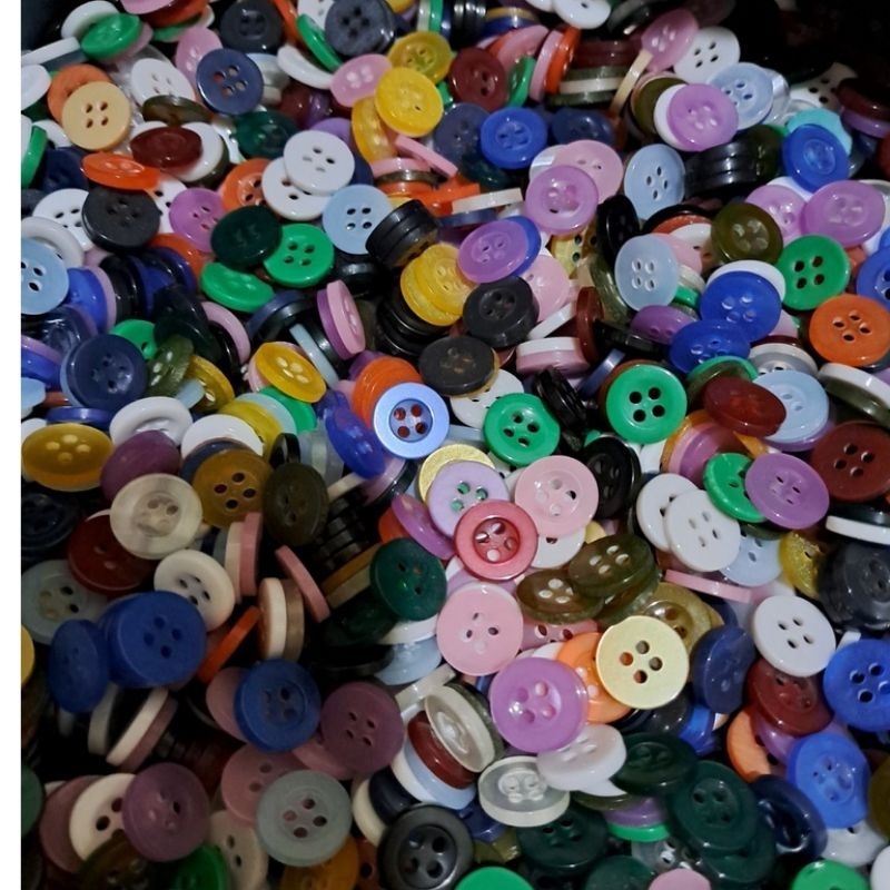 Jual (144pcs) KANCING HEM CAMPUR WARNA WARNI 144PCS | Shopee Indonesia