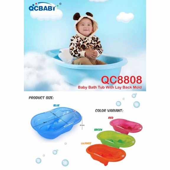 Jual QC Baby Bath Tub QC8808 | Bak Mandi Bayi | Shopee Indonesia