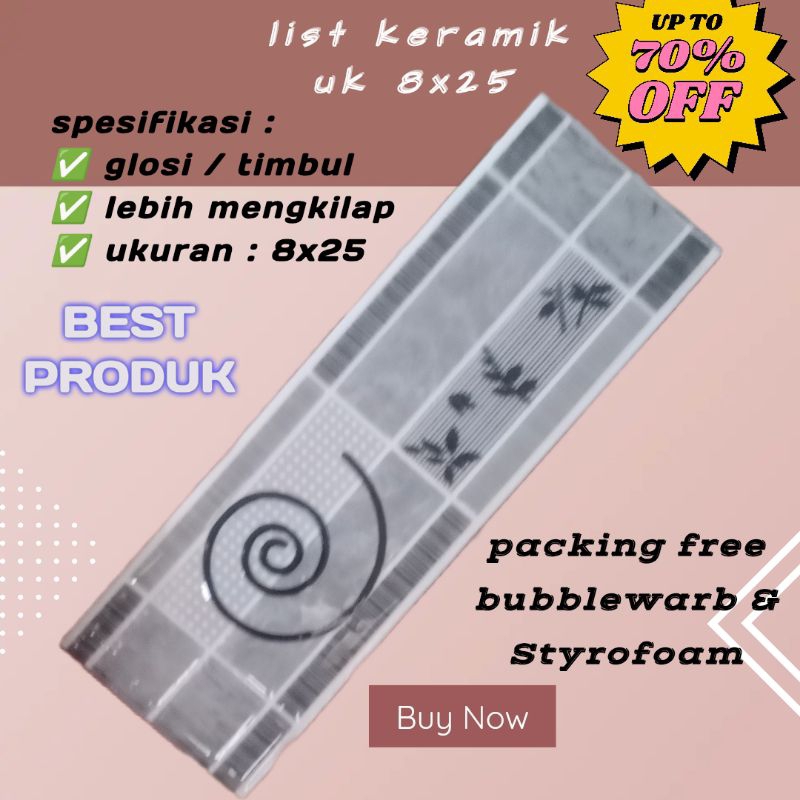 Jual promo grosir list keramik dinding import ukuran 8x25 grosir list ...