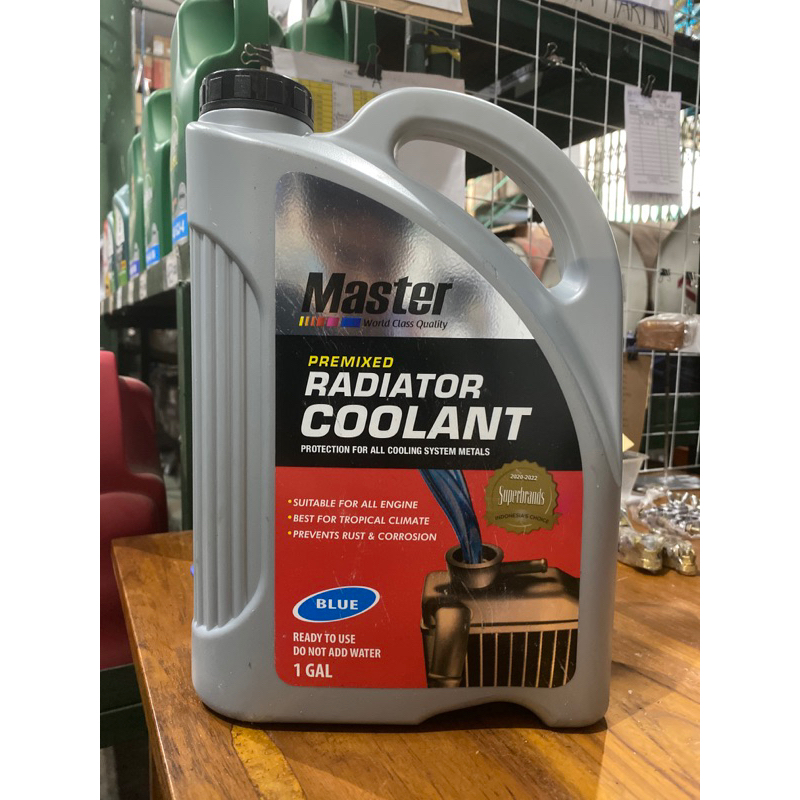 Jual Air Radiator Coolant Master 4 Liter Biru Blue | Shopee Indonesia