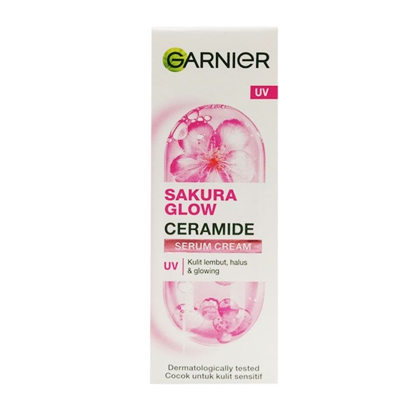 Jual Garnier Sakura Glow ceramide Serum Cream UV 20ml | Shopee Indonesia