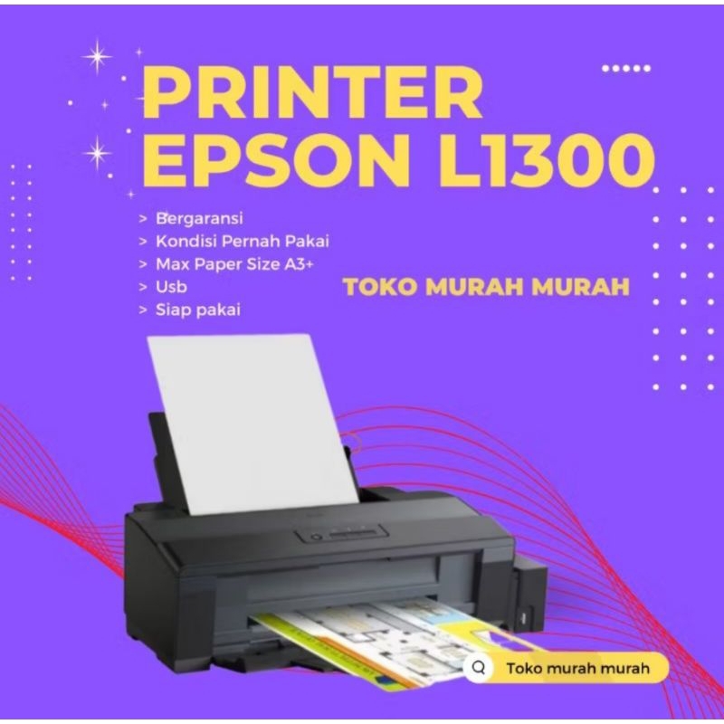 Jual Printer Epson L1300 a3 Bekas Murah Unit PrinterEpson L1300 ( Head ...