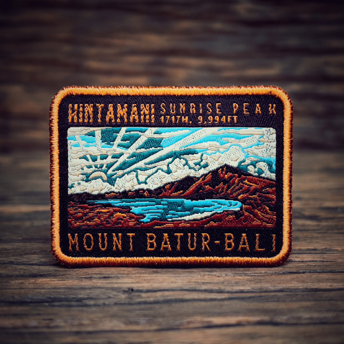 Jual Mount Batur Patch, Bali Travel Patch, Indonesia Patch, Mountain ...