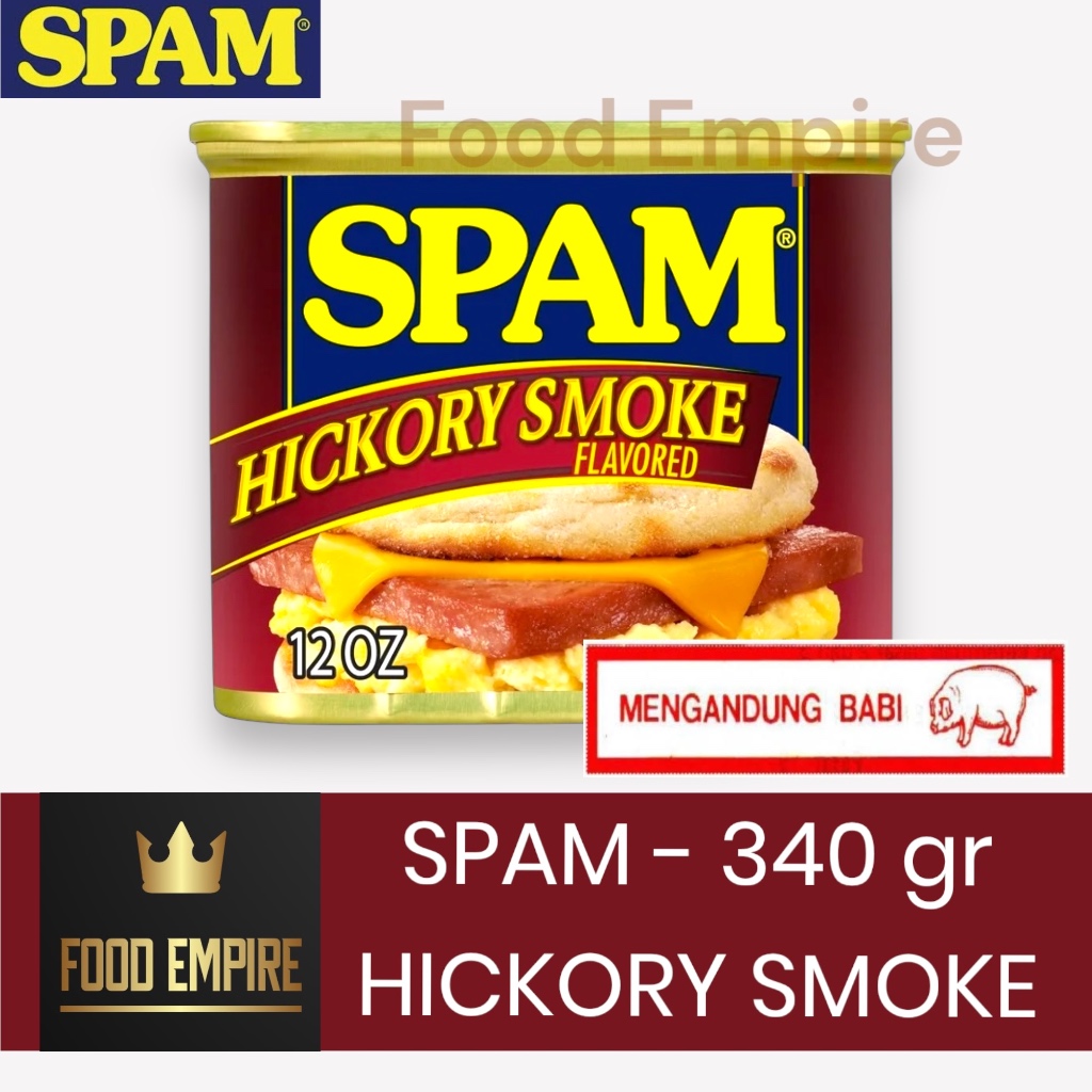 Jual HORMEL SPAM HICKORY SMOKE 340gr | Pork Luncheon Meat | Non-Halal ...