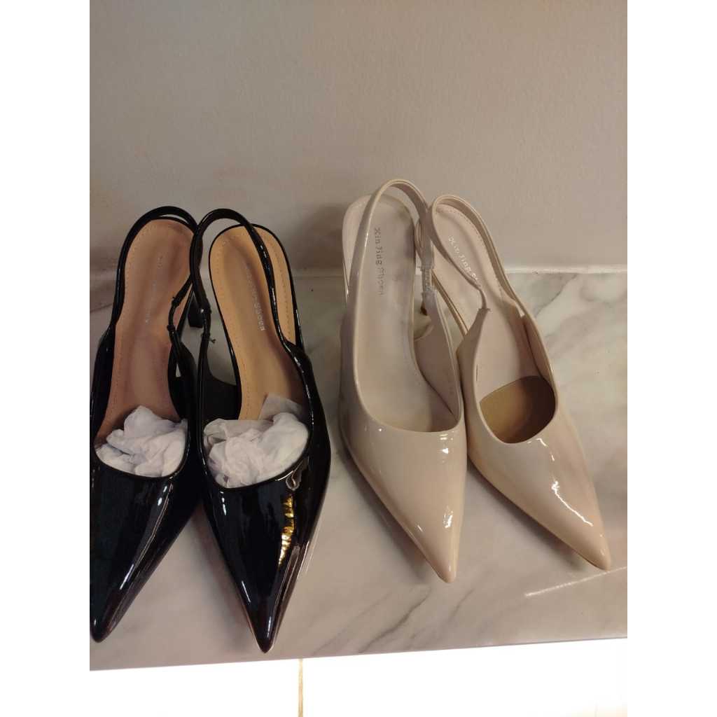 Jual Heels Polos Ukuran 39, Warna Hitam Putih | Shopee Indonesia