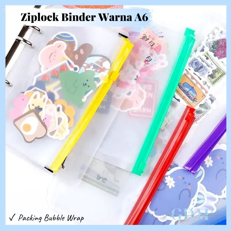 Jual Ziplock Binder Warna A6 | Shopee Indonesia