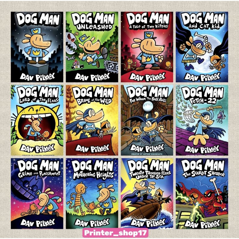 Jual Dog Man (12 book series) By Dav Pilkey (English) | Shopee Indonesia