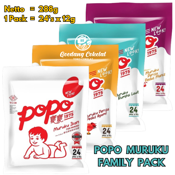 Jual POPO MURUKU Rasa Ikan Seaweed Spicy Chicken Sweet Spicy Otak-Ku Otakku Maruku Fish / Snack ...