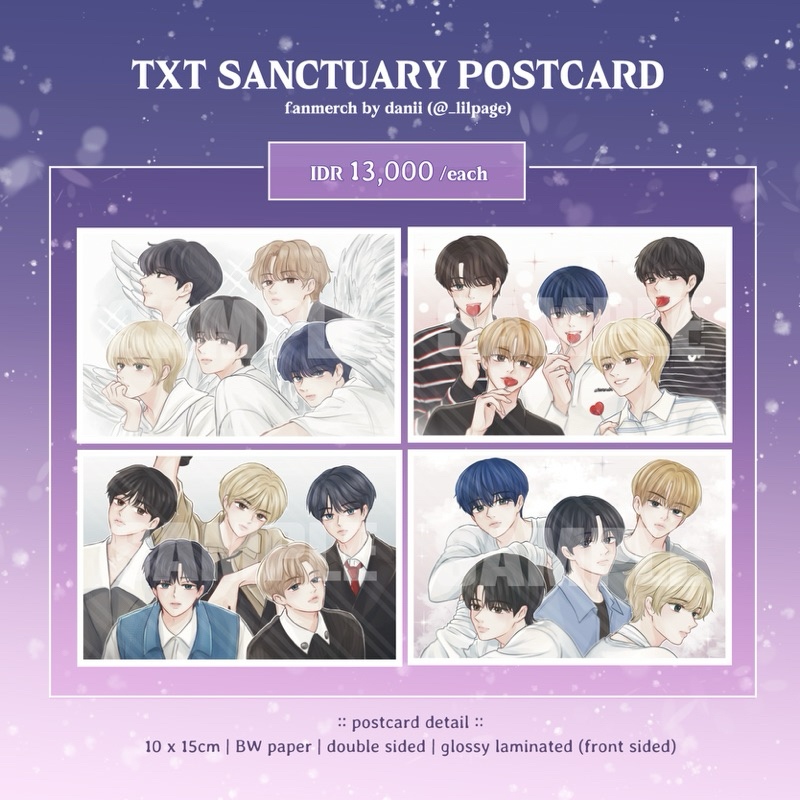 Jual TXT — Fanart Postcard Sanctuary by. danii | Shopee Indonesia