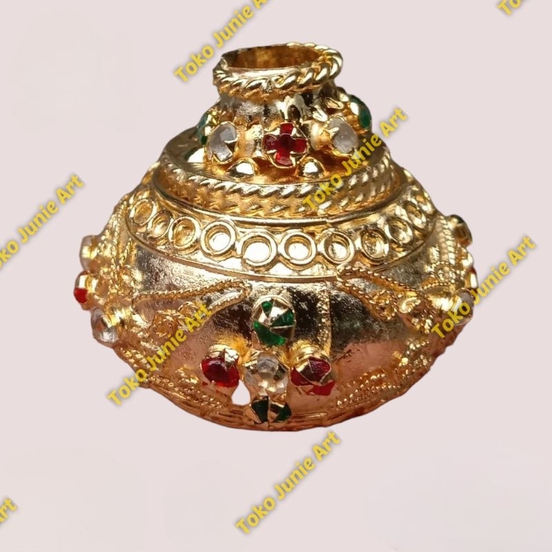 Jual Mendak Selut Keris Sepuh Emas Batu Permata | Shopee Indonesia