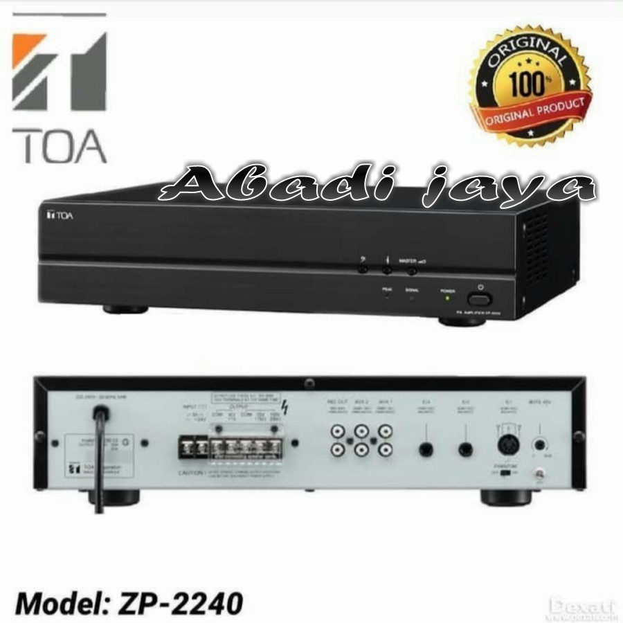 Jual POWER AMPLIFIER TOA ZP 2240 / TOA ZP2240 240 WATT ORIGINAL | Shopee Indonesia