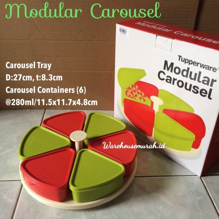 Jual Modular Carousel tupperware toples segitiga | Shopee Indonesia