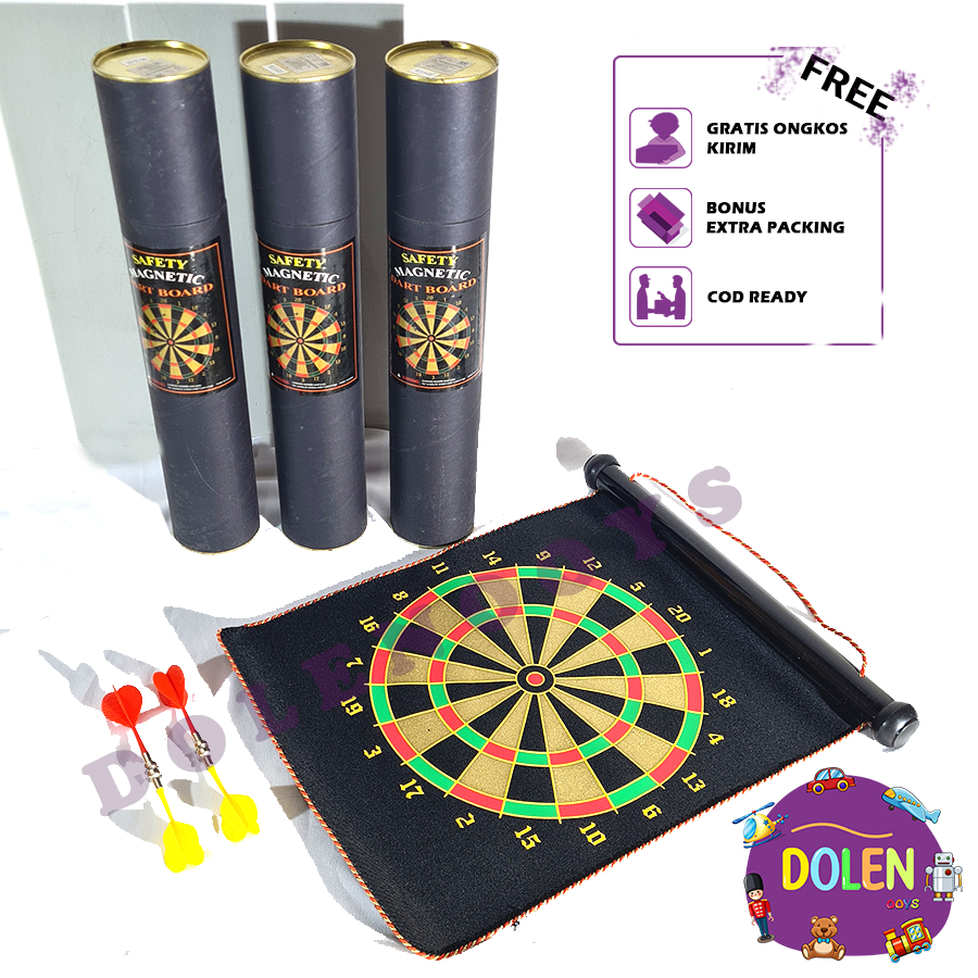 Jual Dart Game Board Panahan Sasaran Dinding Magnetic Besar 41cm ...