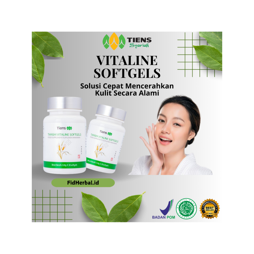 Jual VITALINE SOFTGELS - PENCERAH KULIT SELURUH TUBUH PERMANEN AMPUH ORIGINAL TERBAIK DUNIA ...