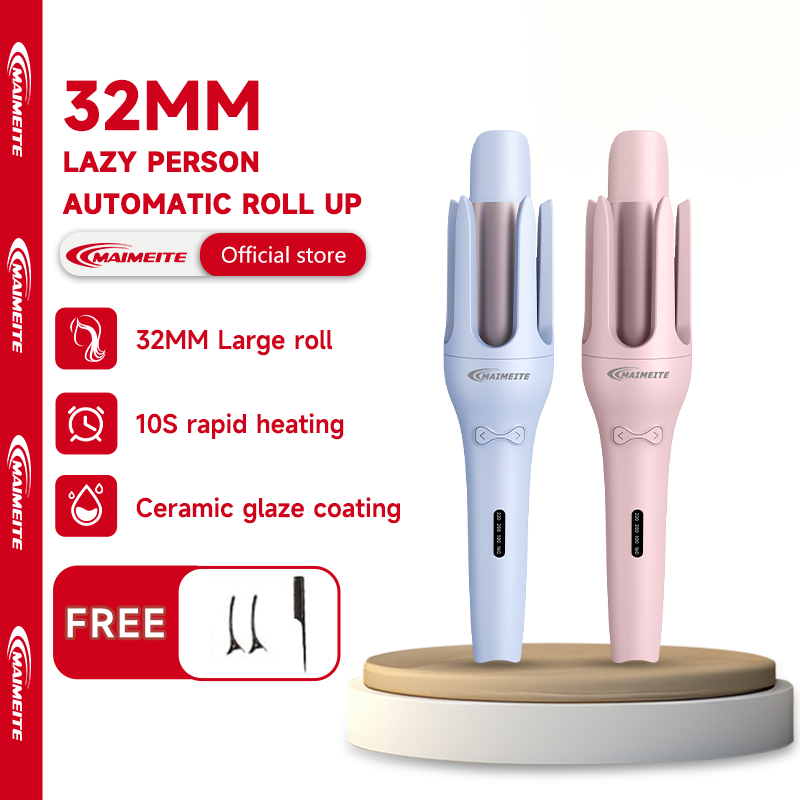 Jual MAIMEITE Catokan Curly Otomatis 32MM Ceramics Curly Rambut Alat Kriting Rambut Catokan ...