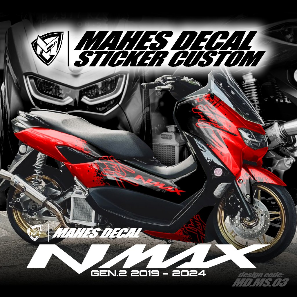 Jual (COD) TERBARU Decal Stiker Nmax New Full body Sticker Nmax New Gen ...