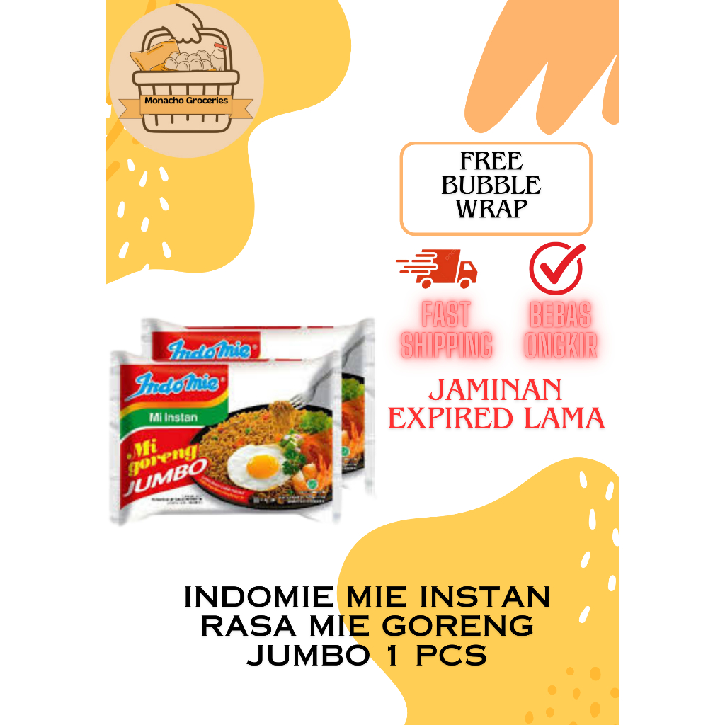Jual INDOMIE MIE INSTAN RASA MIE GORENG JUMBO 1 PCS | Shopee Indonesia