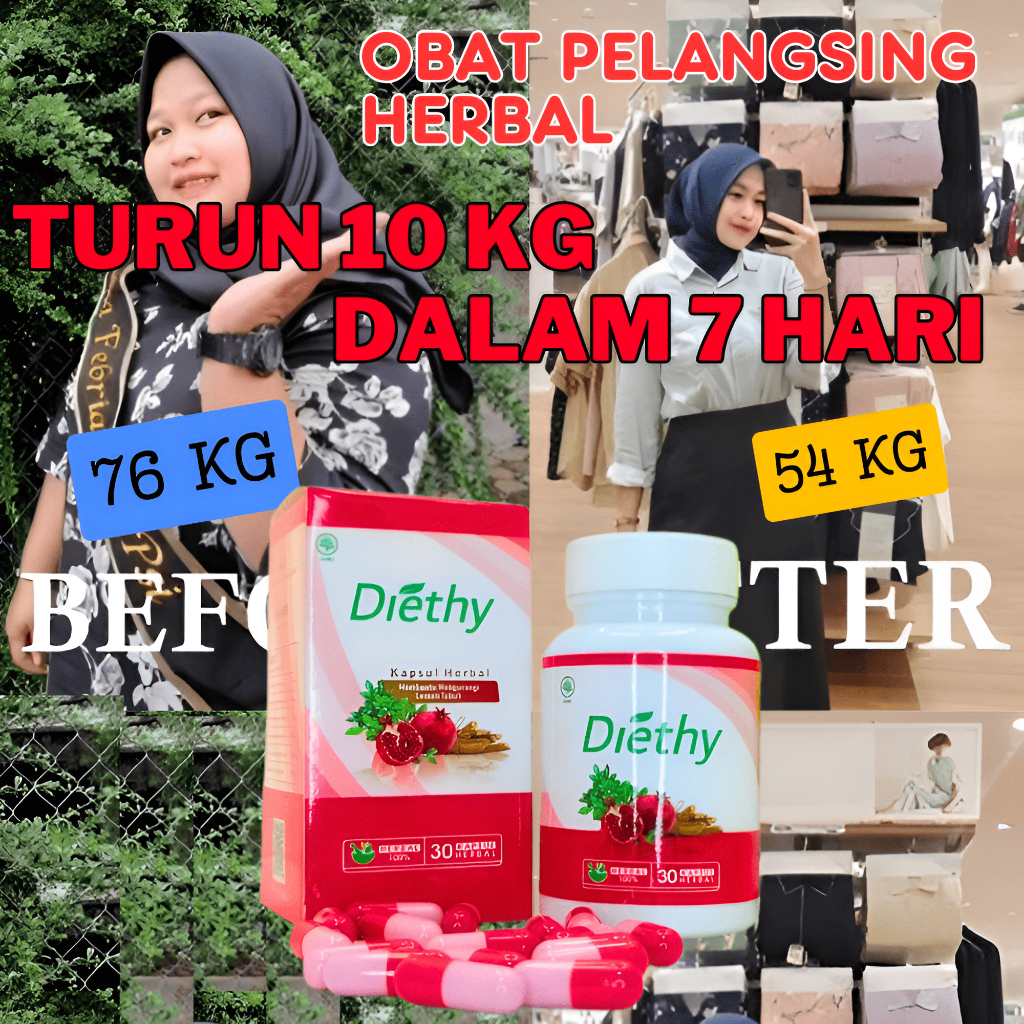 Jual 𝗗𝗜𝗘𝗧𝗛𝗬 𝗢𝗕𝗔𝗧 𝗗𝗜𝗘𝗧 𝗧𝗘𝗥𝗕𝗨𝗞𝗧𝗜 𝗠𝗘𝗡𝗨𝗥𝗨𝗞𝗔𝗡 𝟭𝟬 𝗞𝗚 𝗗𝗔𝗟𝗔𝗠 𝟭 𝗠𝗜𝗡𝗚𝗚𝗨 ...