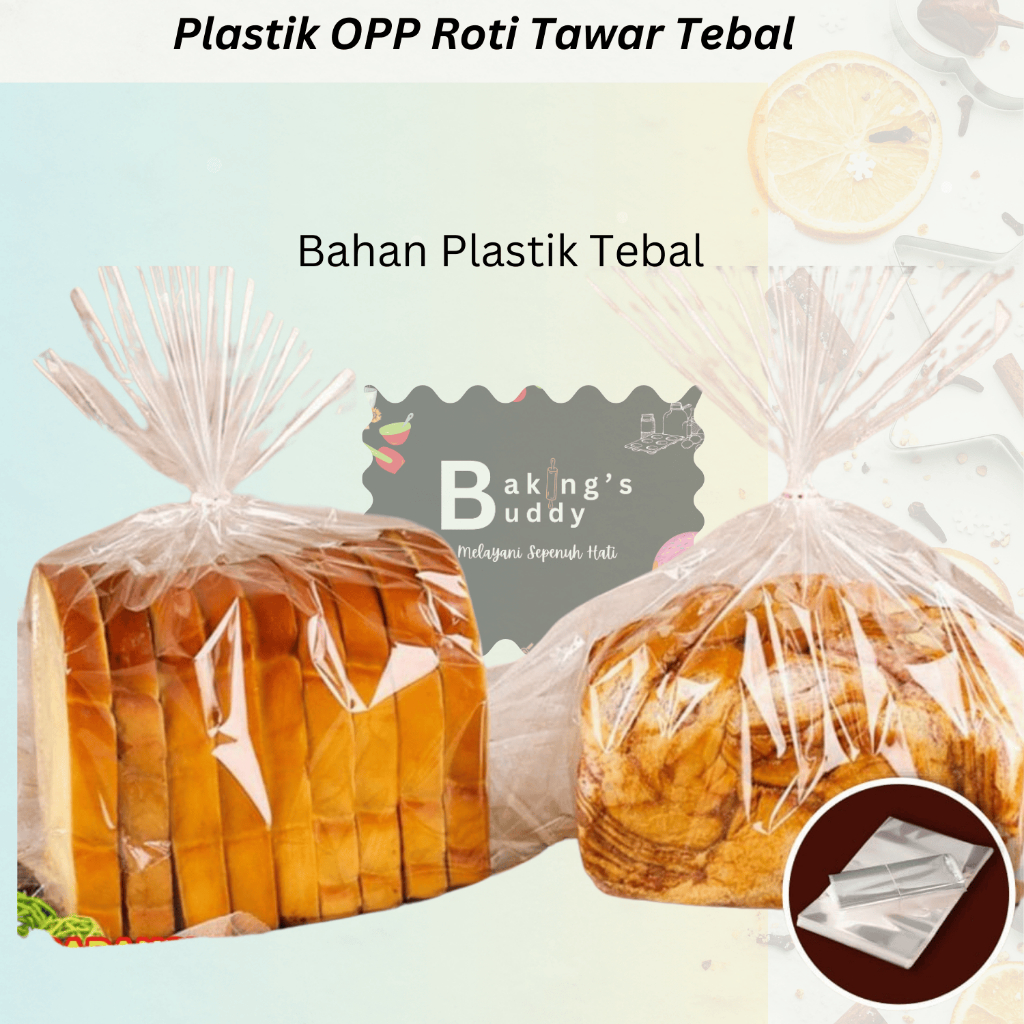 Jual OPP Plastik Roti Tawar Polos Tebal | Shopee Indonesia