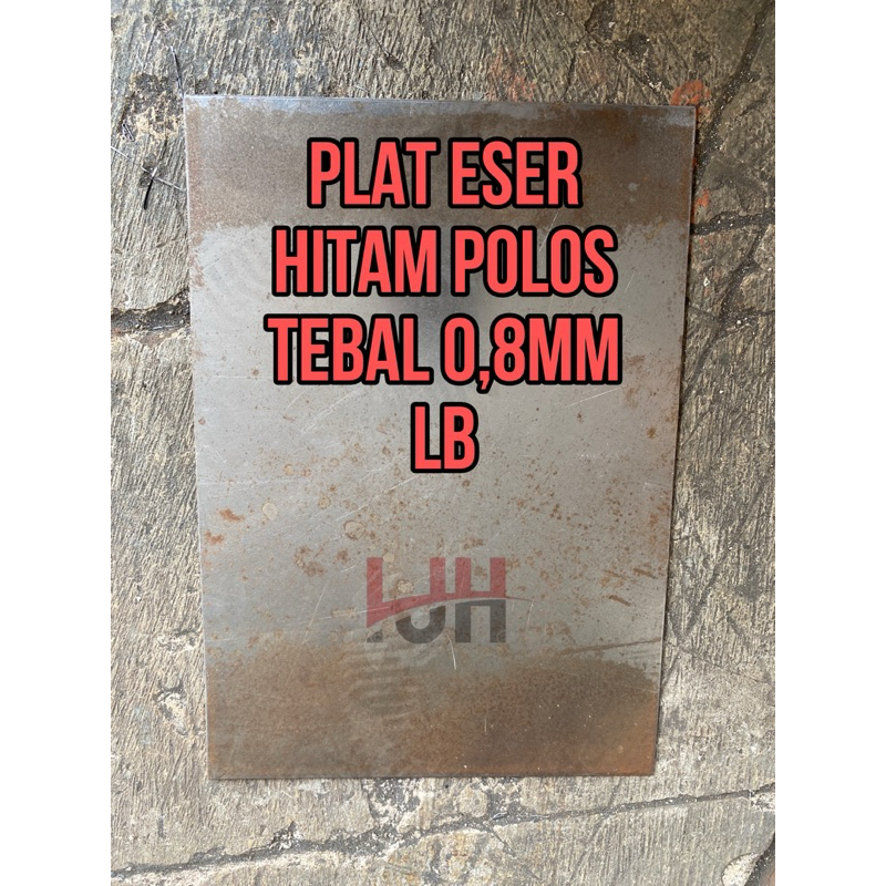 Jual Plat besi tebal 0,8 mm plat eser plat polos hitam Lb | Shopee ...