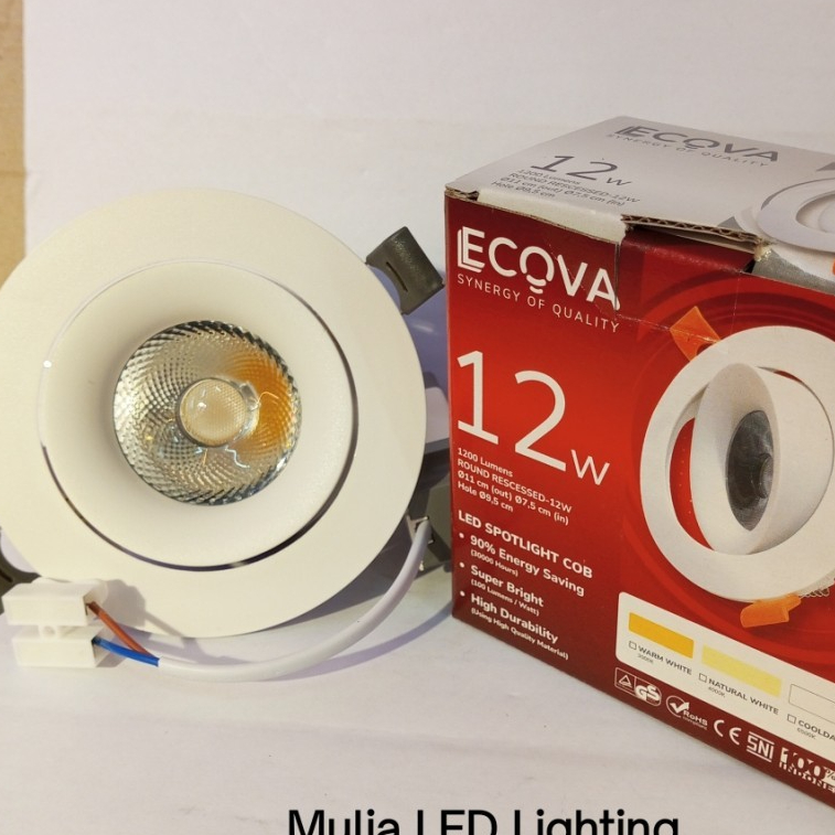 Jual Ecova Downlight/Spotlight COB Adjustable 12 Watt | Shopee Indonesia