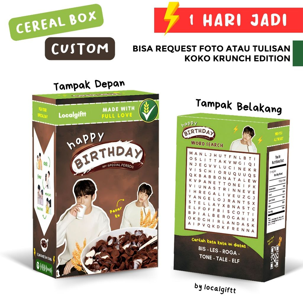 Jual cereal box custom edisi koko krunch | giftbox custom | cereal gift ...