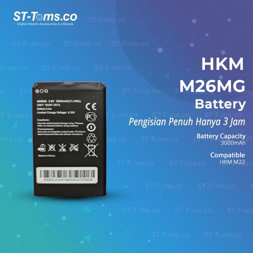 Jual HKM M22 Battery 3000mAh Modem Mifi Battery | Shopee Indonesia