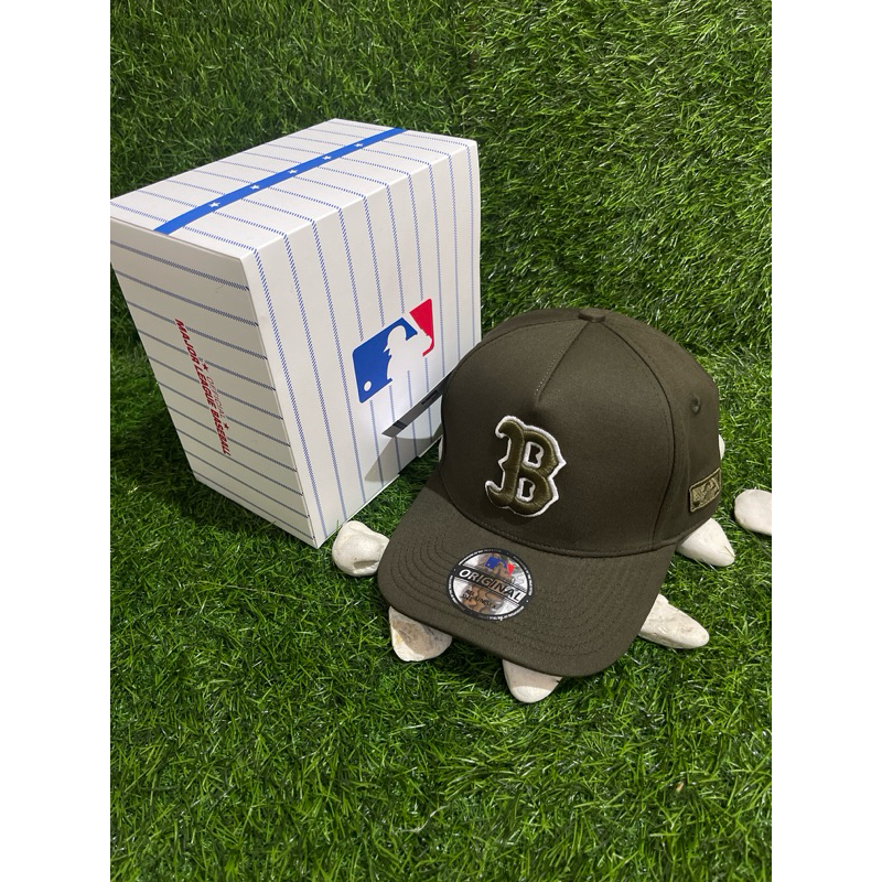 Jual Logo B Hijau Army List Putih Bahan Hijau Army Tag MLB | Shopee ...