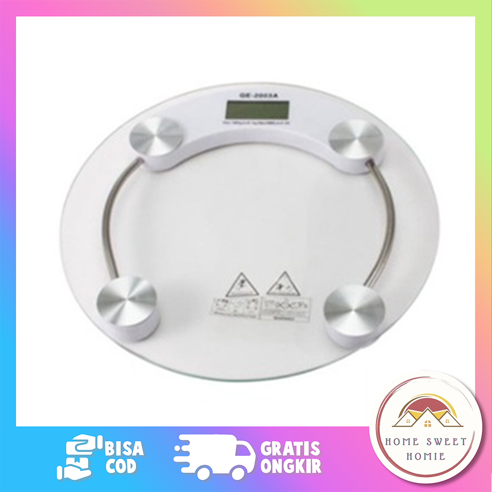 Jual Timbangan Badan Digital Kaca Transparan 28CM Body Scale Personal ...
