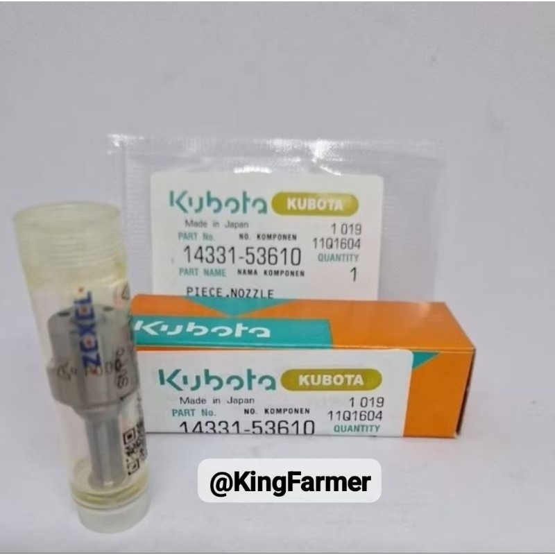 Jual NOZEL JARUM NOSEL NOZZLE RD 85 T MESIN KUBOTA TRAKTOR 4 LUBANG ...