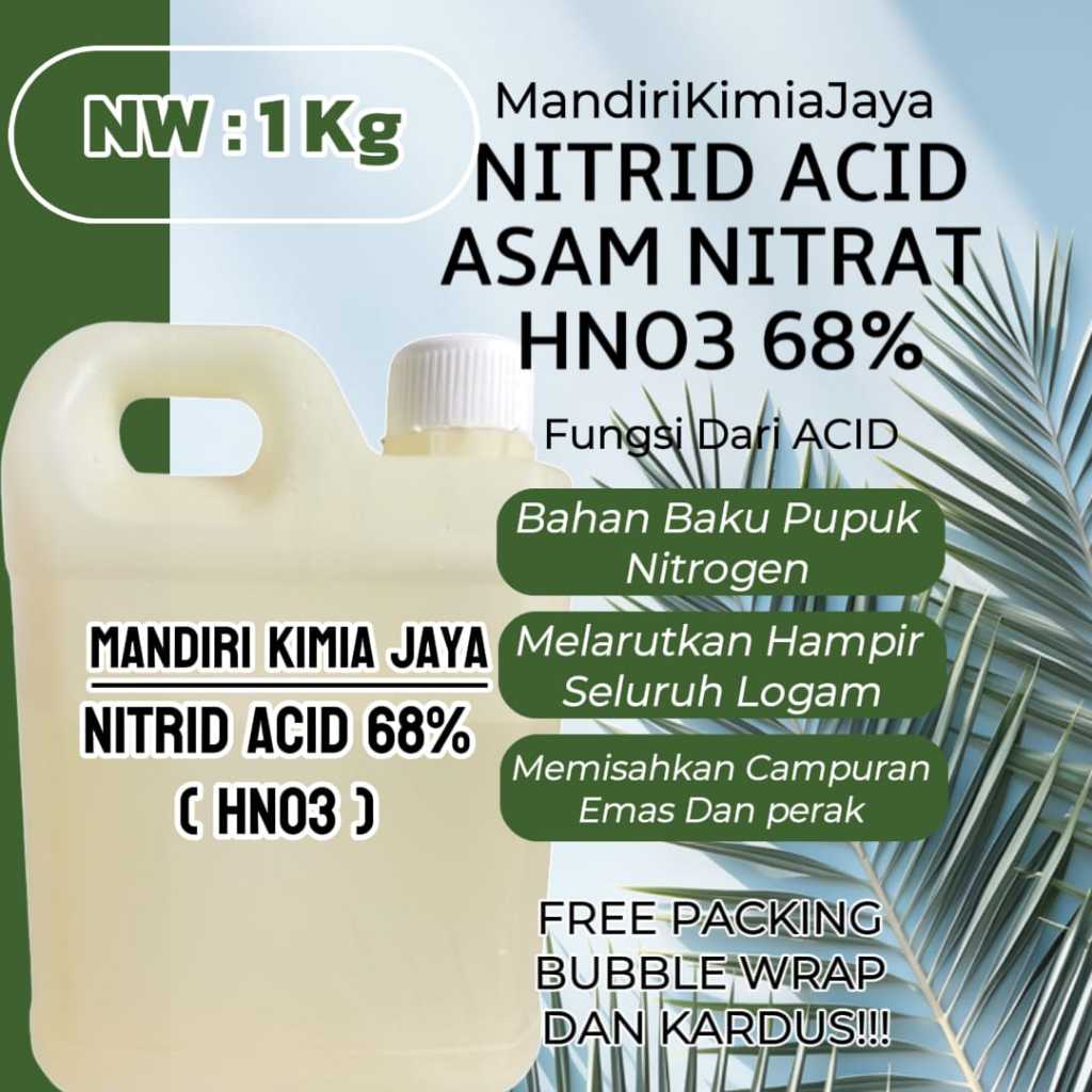Jual Nitric Acid/Asam Nitrat/HNO3 68% 1KG MURAH!! | Shopee Indonesia