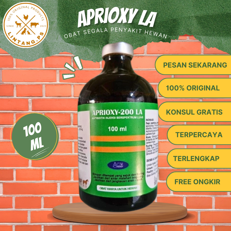 Jual Aprioxy LA 100 ml - Obat Hewan Sakit Apapun - Oxy LA 100 ml ...