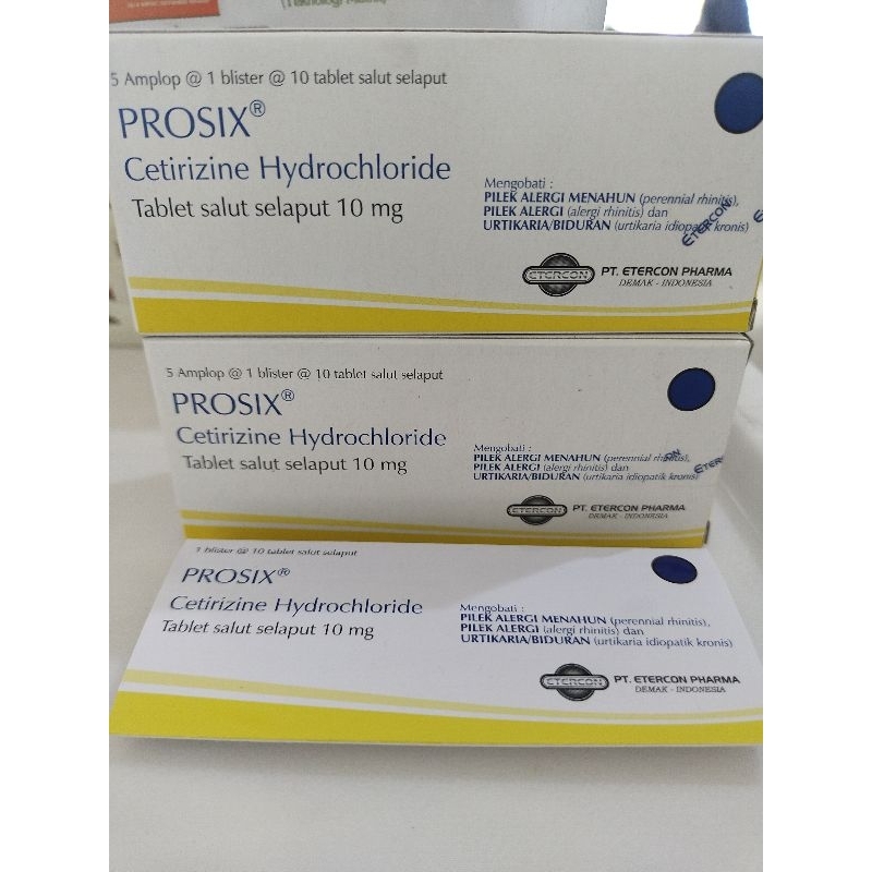 Jual Prosix tablet untuk Alergi, Gatal2, Biduran 1box isi 50 tablet ...