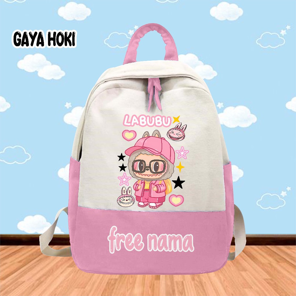 Jual [FREE NAMA] Tas Ransel Tas Anak Sekolah TK/SD Gambar LABUBU THE MONSTER SEKOLAH | Shopee ...