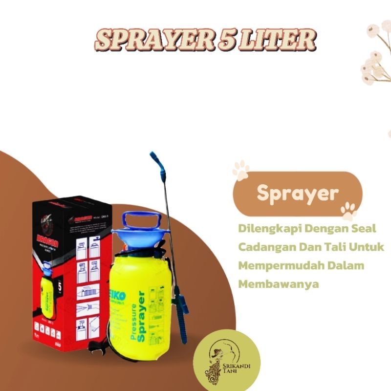 Jual Sprayer 5 liter Merk Dragon Sprayer 5liter Efektif semprot ...