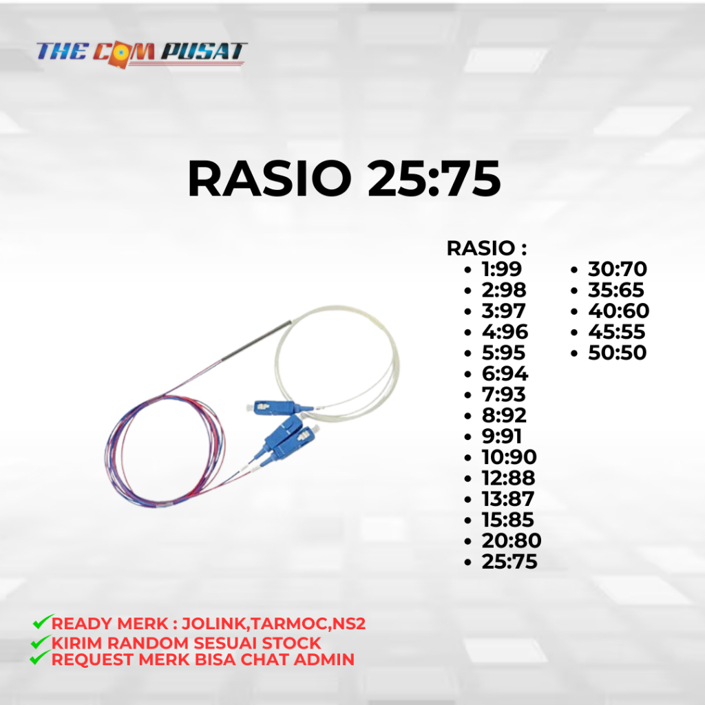 Jual Splitter ratio 25:75 Three window/FBT spliter ratio / coupler ...