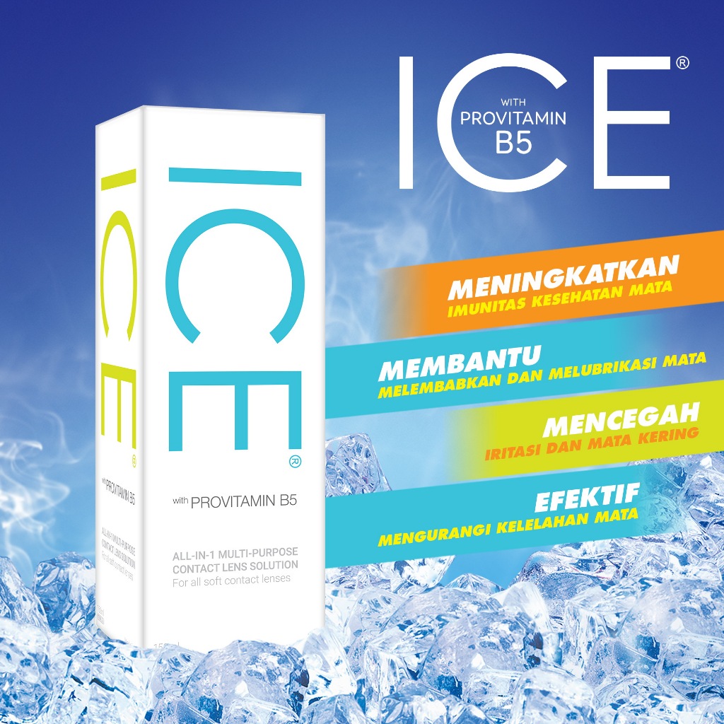 Jual Cairan Pembersih Softlens ICE 60 ML / Air Soflens ICE 60ML ...