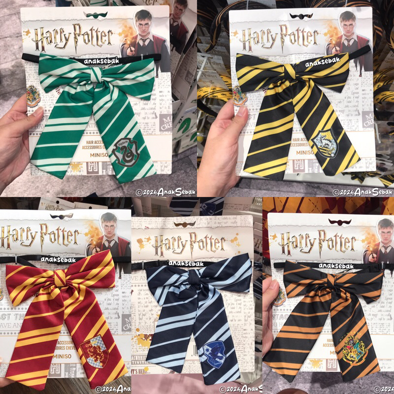 Jual MINISO x Harry Potter 2in1 Bow Tie & Hair Clip Big Size / Ikat ...