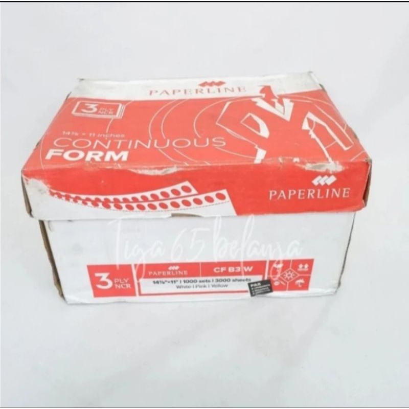 Jual Paperline Continous Form B3 W 14 7/8 × 11 inches / Kertas Komputer ...