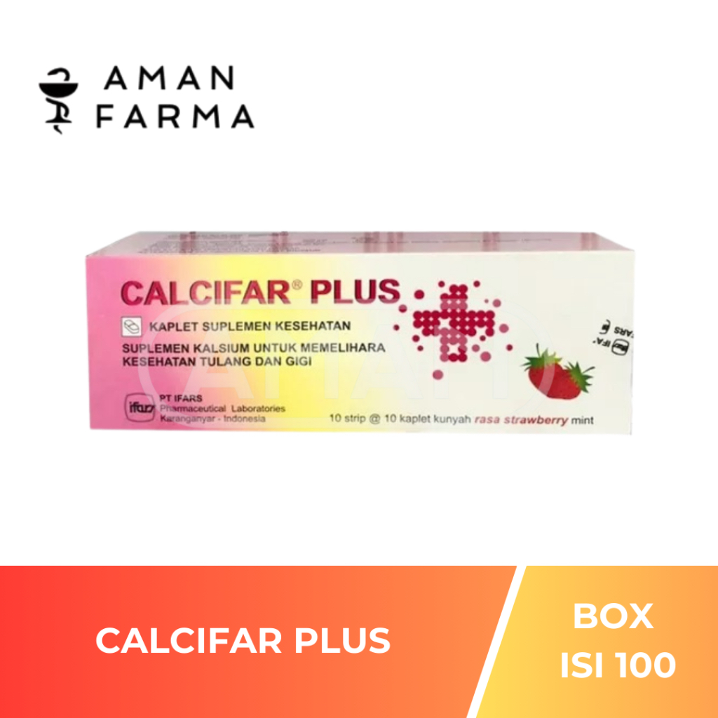 Jual CALCIFAR PLUS BOX ISI 100 KAPLET | Shopee Indonesia